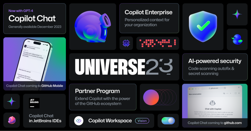 Universe 2023: CopilotがGitHubをAIを駆使した開発者プラットフォームへと変貌させる - GitHubブログ