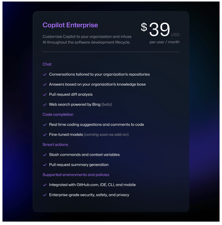 GitHub Copilot Enterpriseの一般提供(GA)を開始 - GitHubブログ