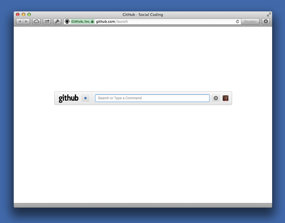 GitHub Launch Page - The GitHub Blog