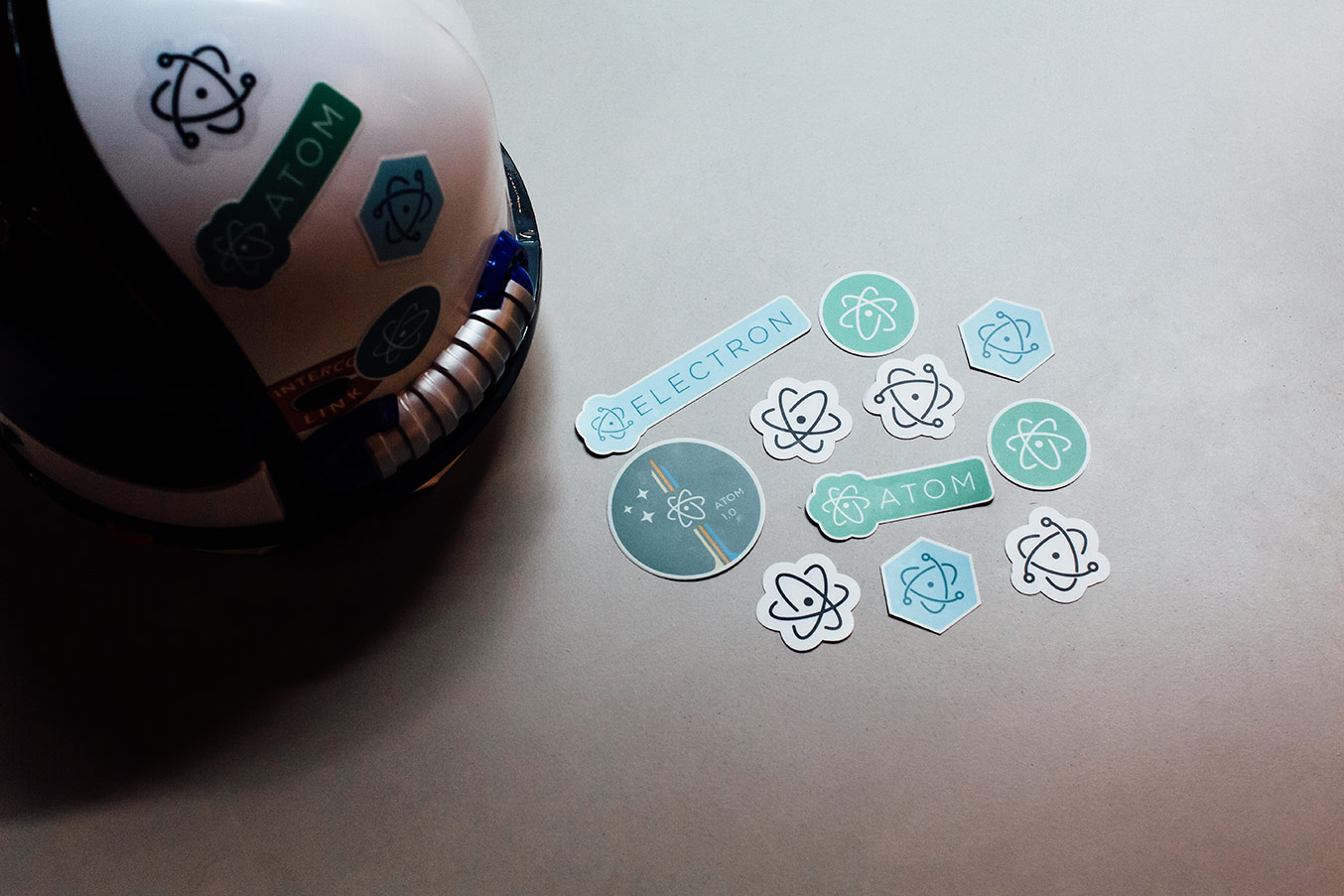 Atom and Electron Sticker Pack - The GitHub Blog