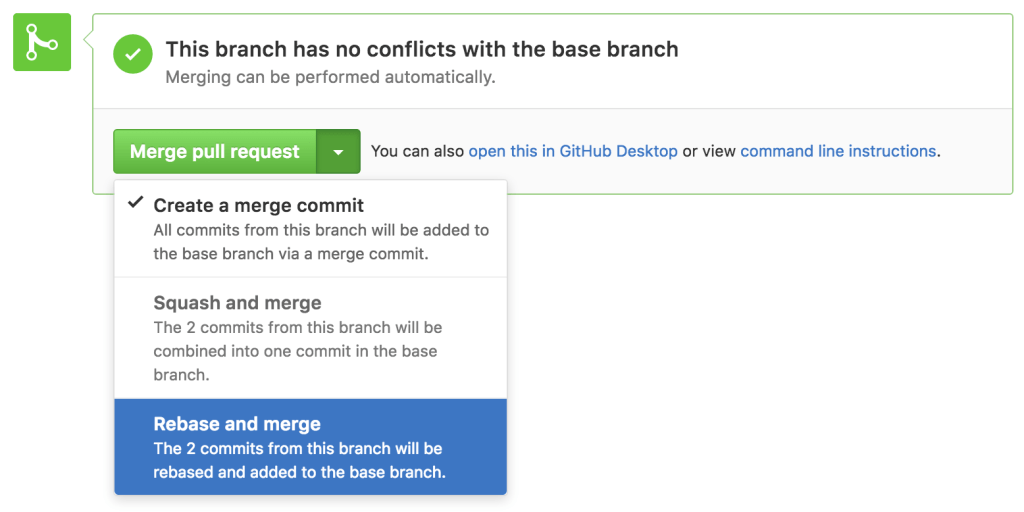 Rebase and merge pull requests - The GitHub Blog