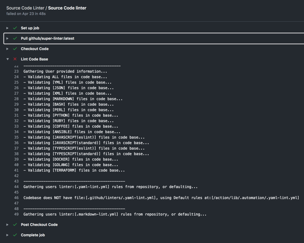 Introducing GitHub Super Linter: one linter to rule them all - The GitHub Blog