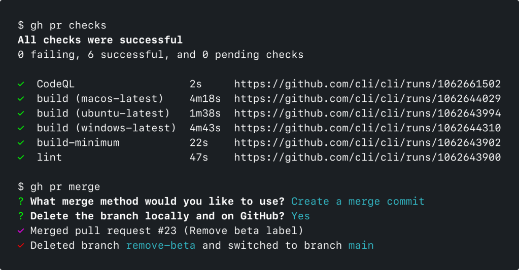 GitHub CLI 1.0 is now available - The GitHub Blog