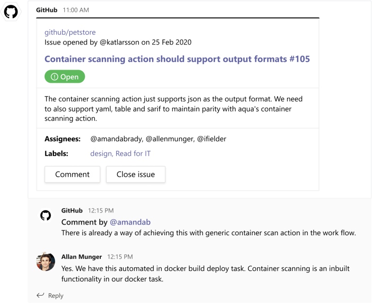Announcing the GitHub integration with Microsoft Teams - The GitHub Blog