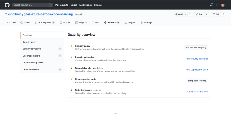 Code Scanning a GitHub Repository using GitHub Advanced Security within ...