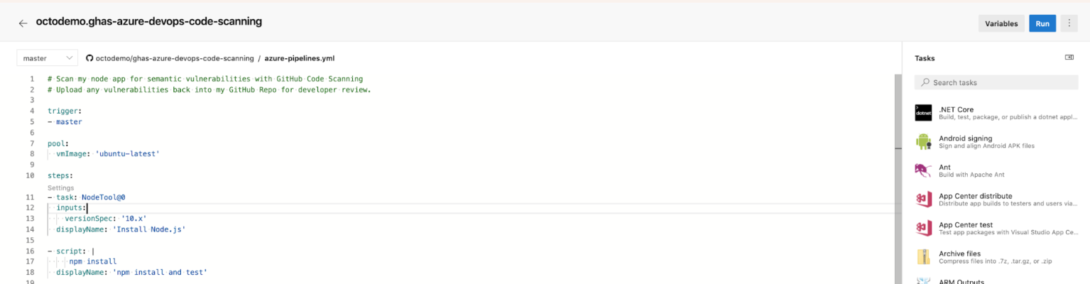 Code Scanning a GitHub Repository using GitHub Advanced Security within ...