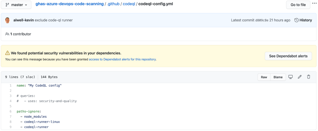 Code Scanning A Github Repository Using Github Advanced Security Within 7967