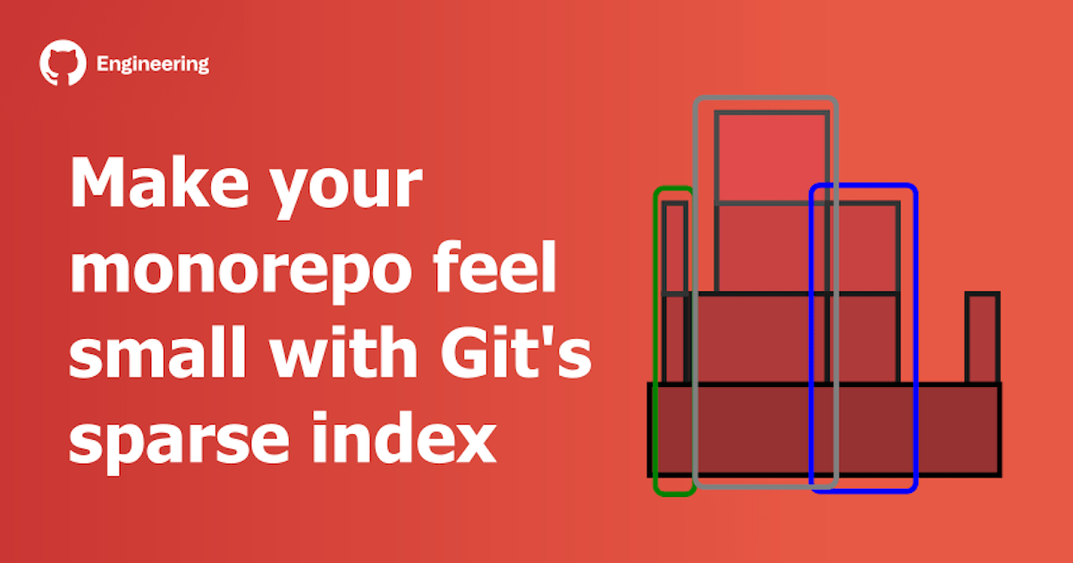 Make your monorepo feel small with Git’s sparse index - The GitHub Blog