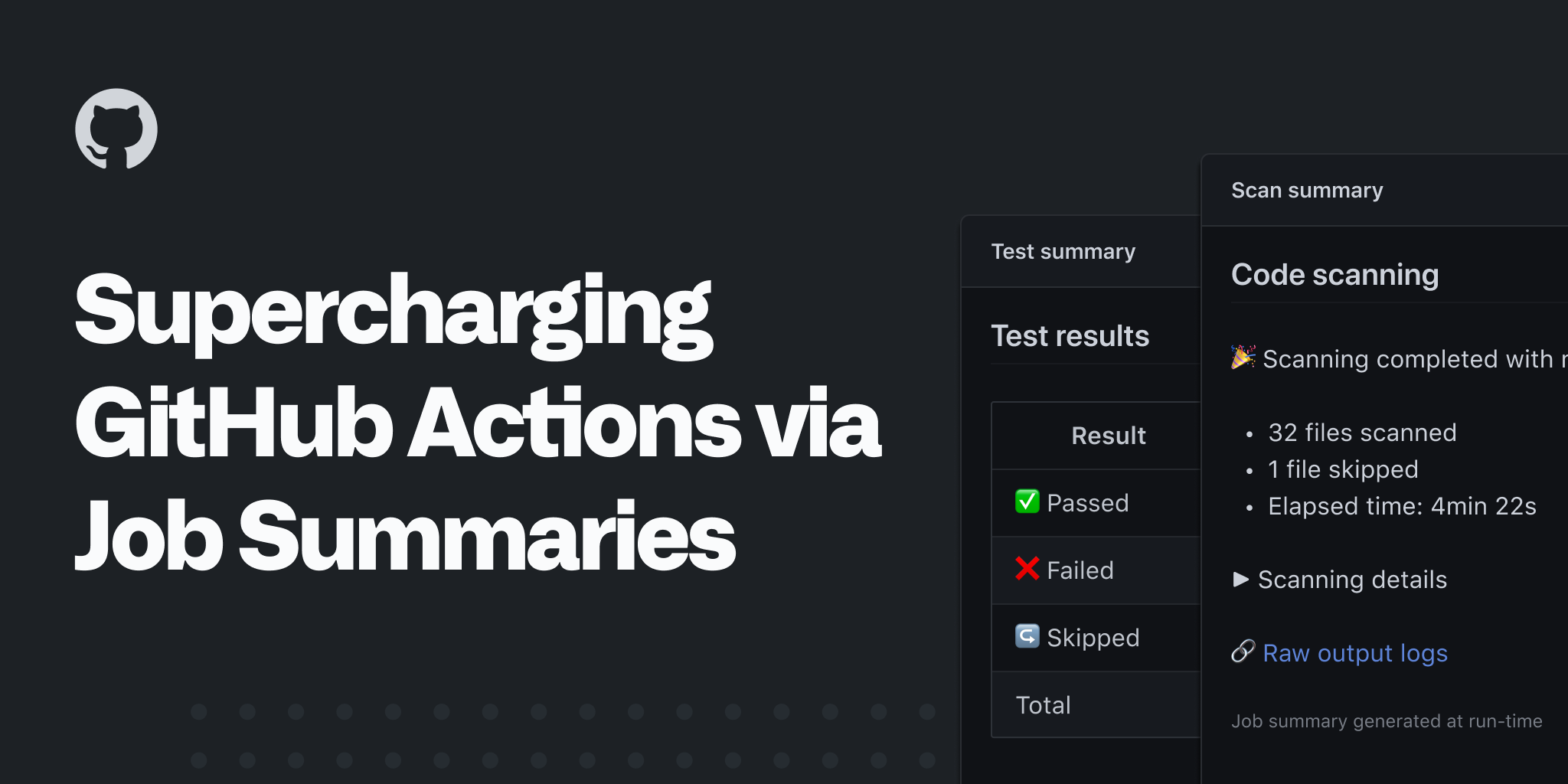 Supercharging Github Actions With Job Summaries The Github Blog 8014