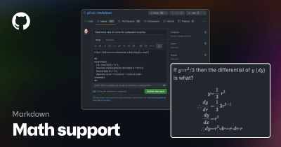 Math support in Markdown - The GitHub Blog