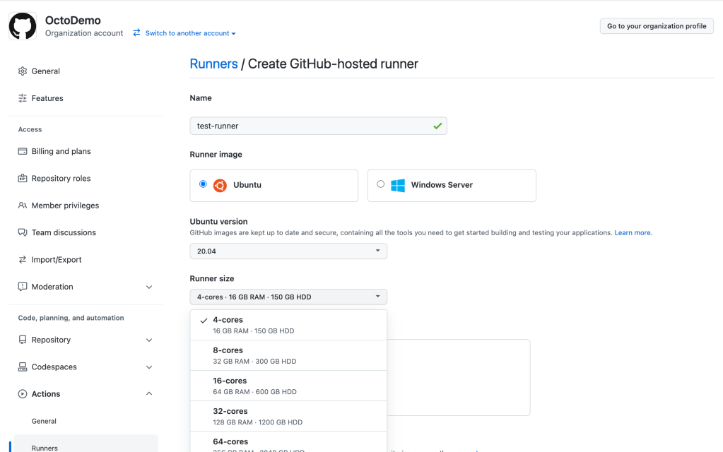 GitHub Actions: introducing the new, larger GitHub-hosted runners beta - The GitHub Blog