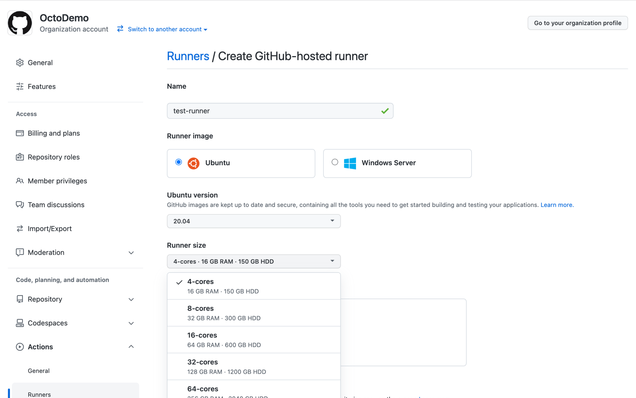 GitHub Actions: introducing the new, larger GitHub-hosted runners beta ...