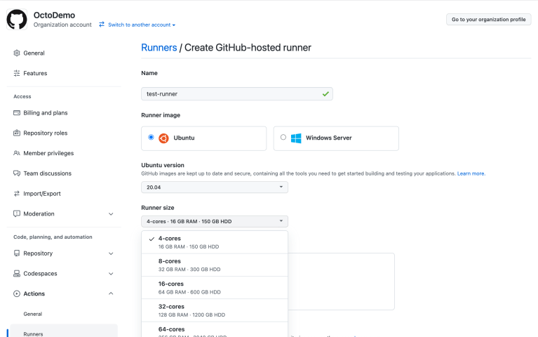 GitHub Actions: introducing the new, larger GitHub-hosted runners beta - The GitHub Blog