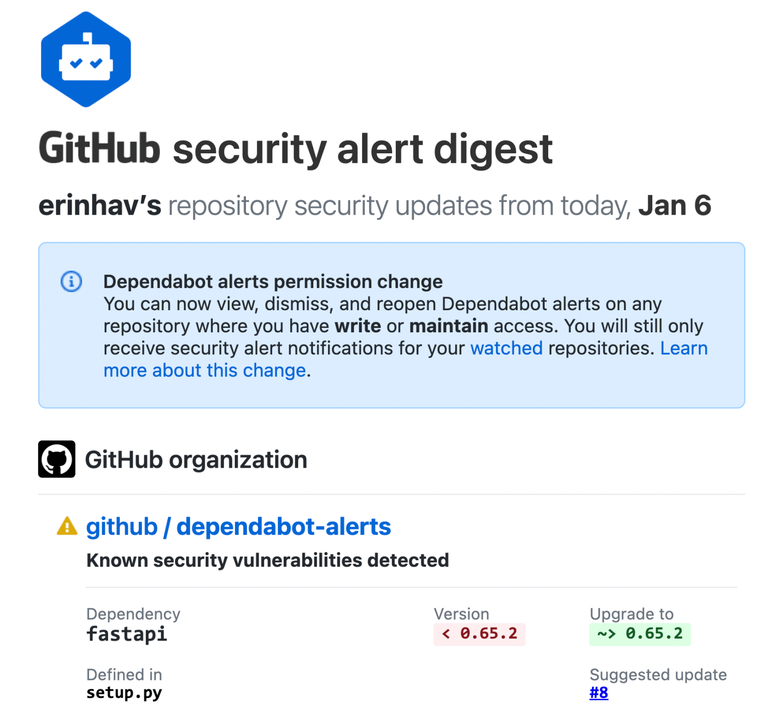 Dependabot alerts are now visible to more developers - The GitHub Blog