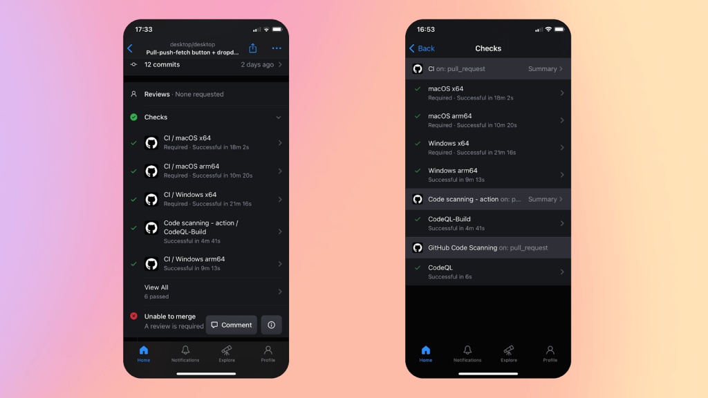 Bringing GitHub Actions to GitHub Mobile - The GitHub Blog