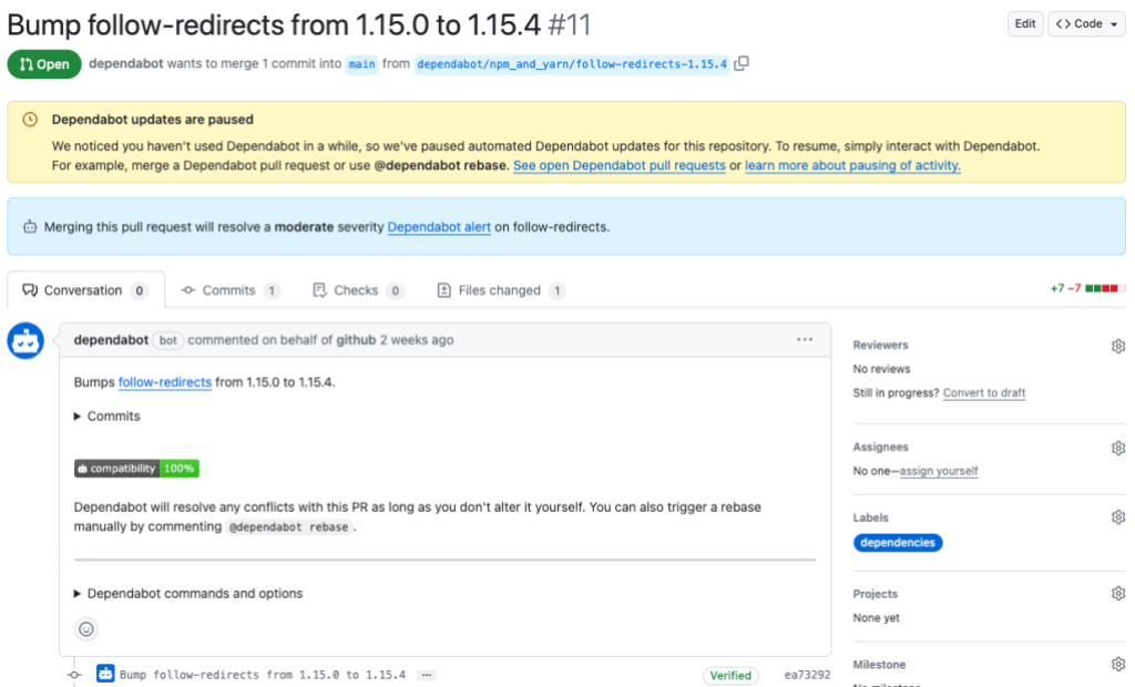 A Smarter Quieter Dependabot The Github Blog