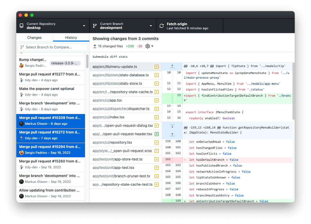 GitHub Desktop 3.2: Preview your pull request - The GitHub Blog
