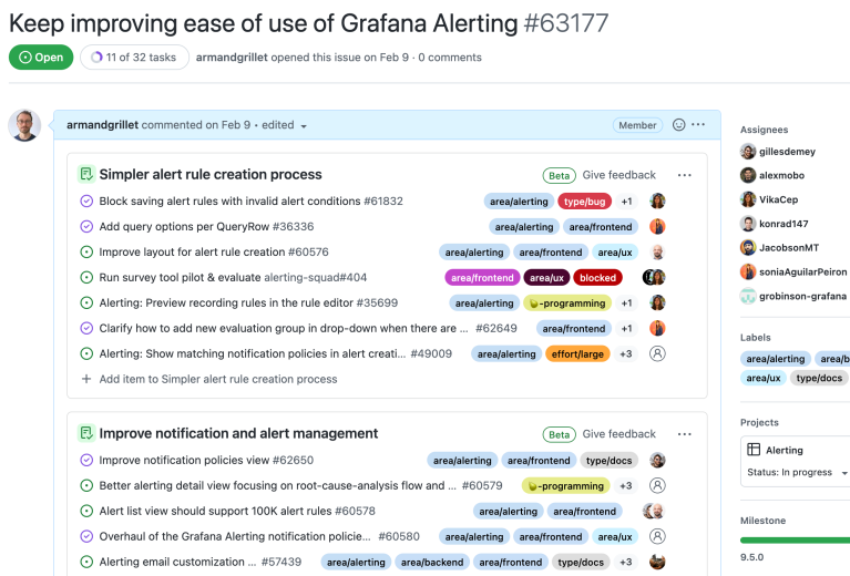 How the Grafana Alerting team scales their issue management with GitHub Projects - The GitHub Blog