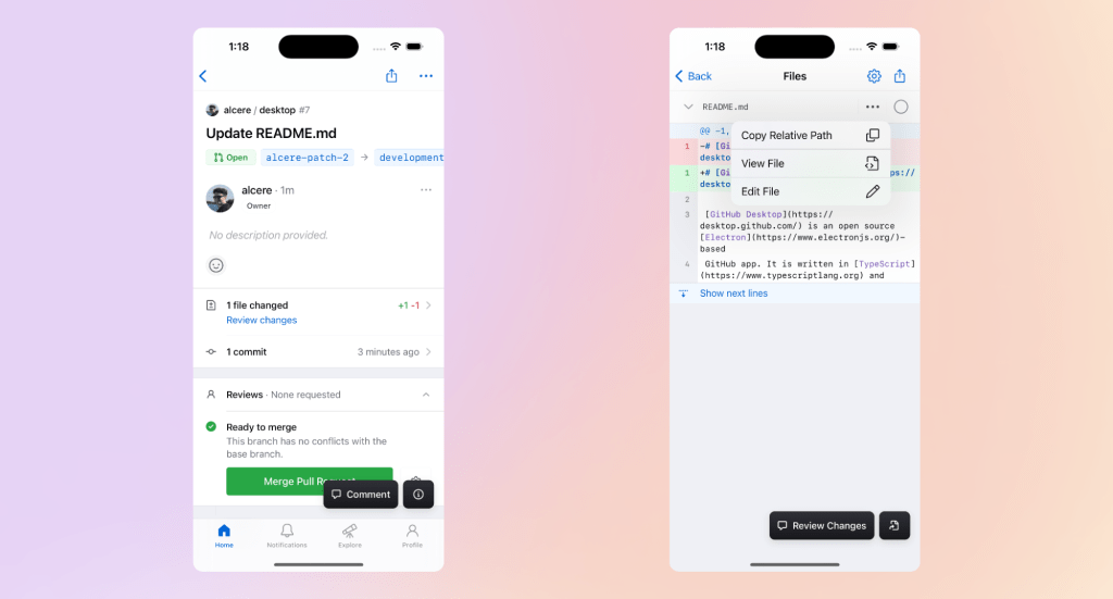 File Editing On Github Mobile Keeps Leveling Up The Github Blog 2885