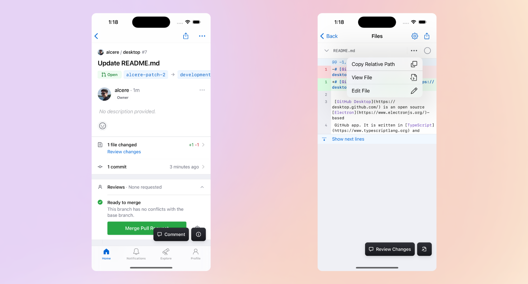 File Editing On Github Mobile Keeps Leveling Up The Github Blog 
