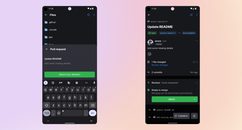 File Editing On Github Mobile Keeps Leveling Up The Github Blog