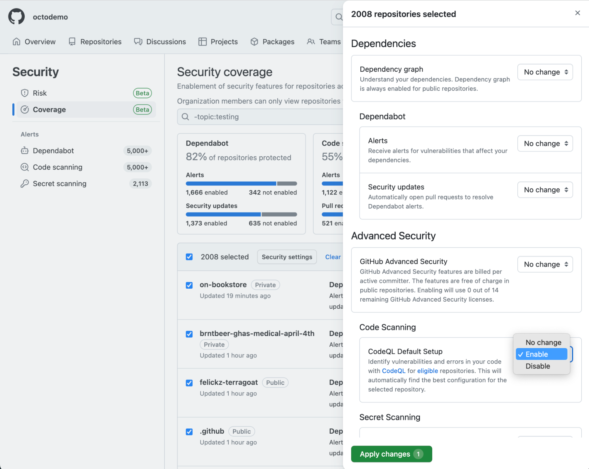 Multi Repository Enablement Effortlessly Scale Code Scanning Across Your Repositories The 1056