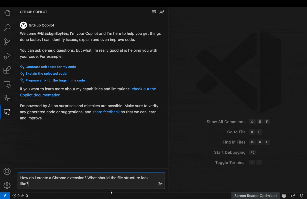 How I Used Github Copilot To Build A Browser Extension The Github Blog