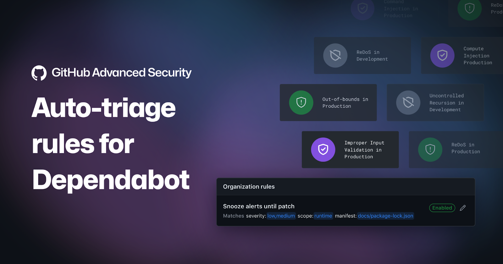 Introducing Auto Triage Rules For Dependabot The Github Blog