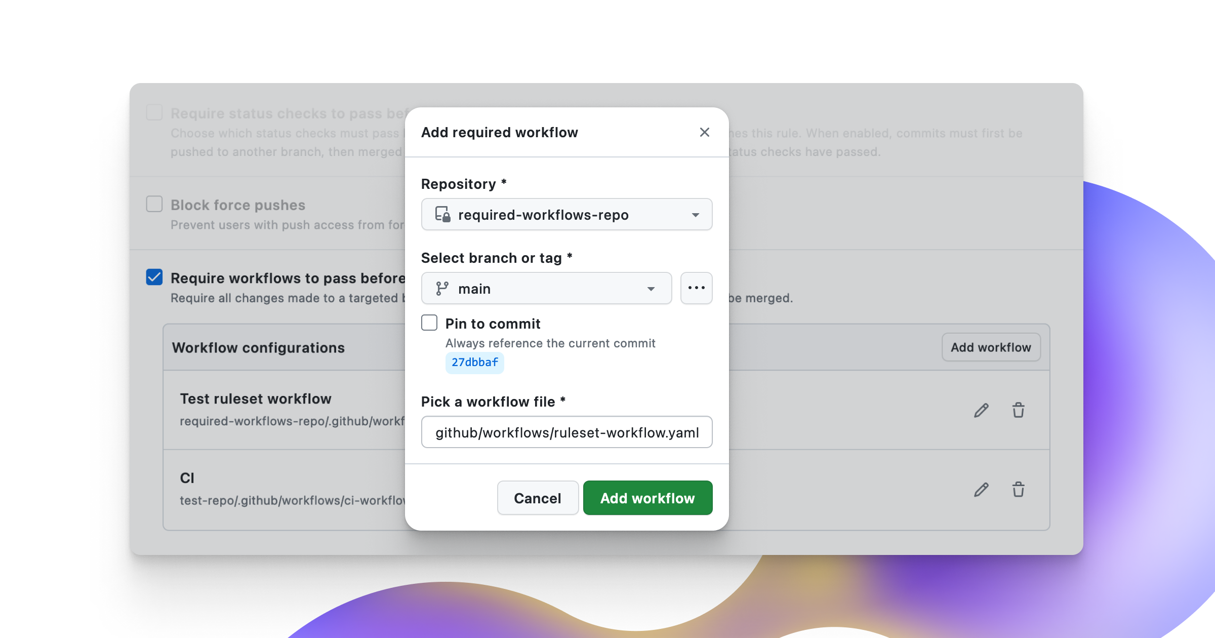 Enforcing Code Reliability By Requiring Workflows With Github Repository Rules The Github Blog