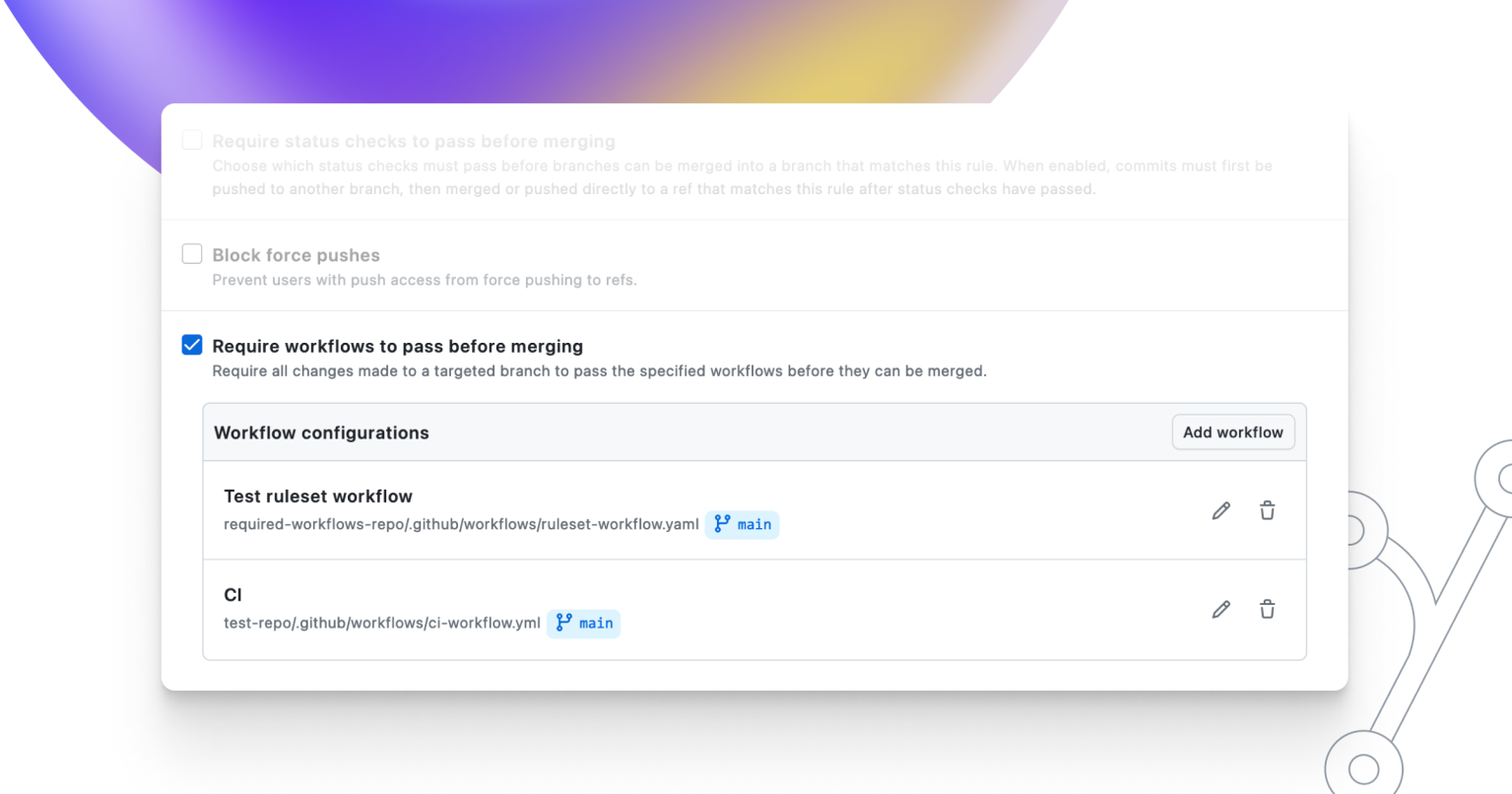 Enforcing code reliability by requiring workflows with GitHub ...