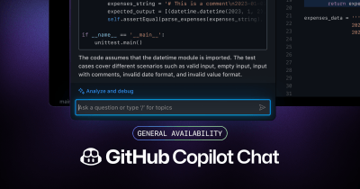 GitHub Copilot Chat now generally available for organizations and ...