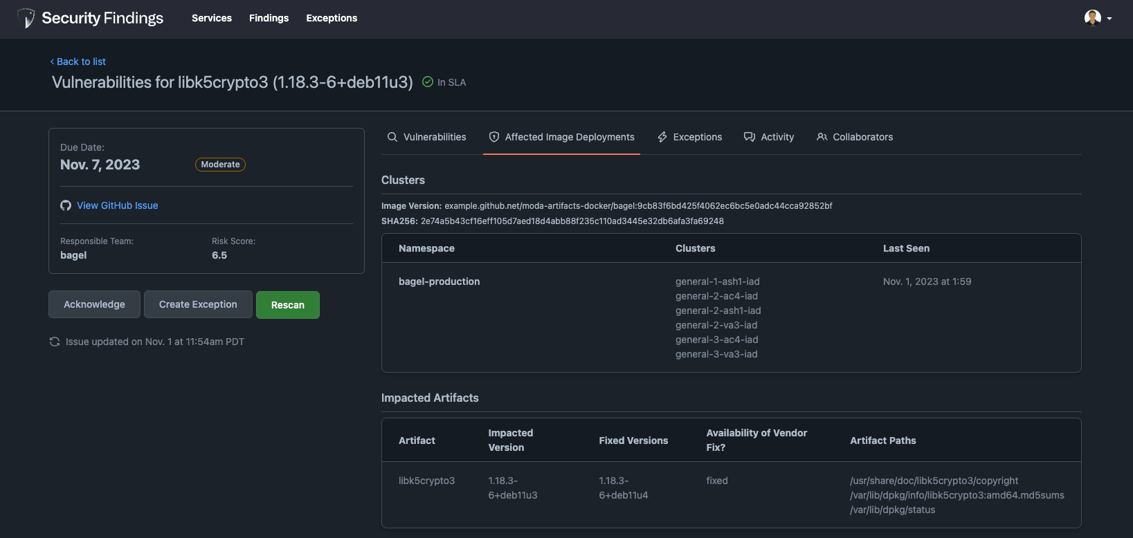 Scaling vulnerability management across thousands of services and more than 150 million findings ...