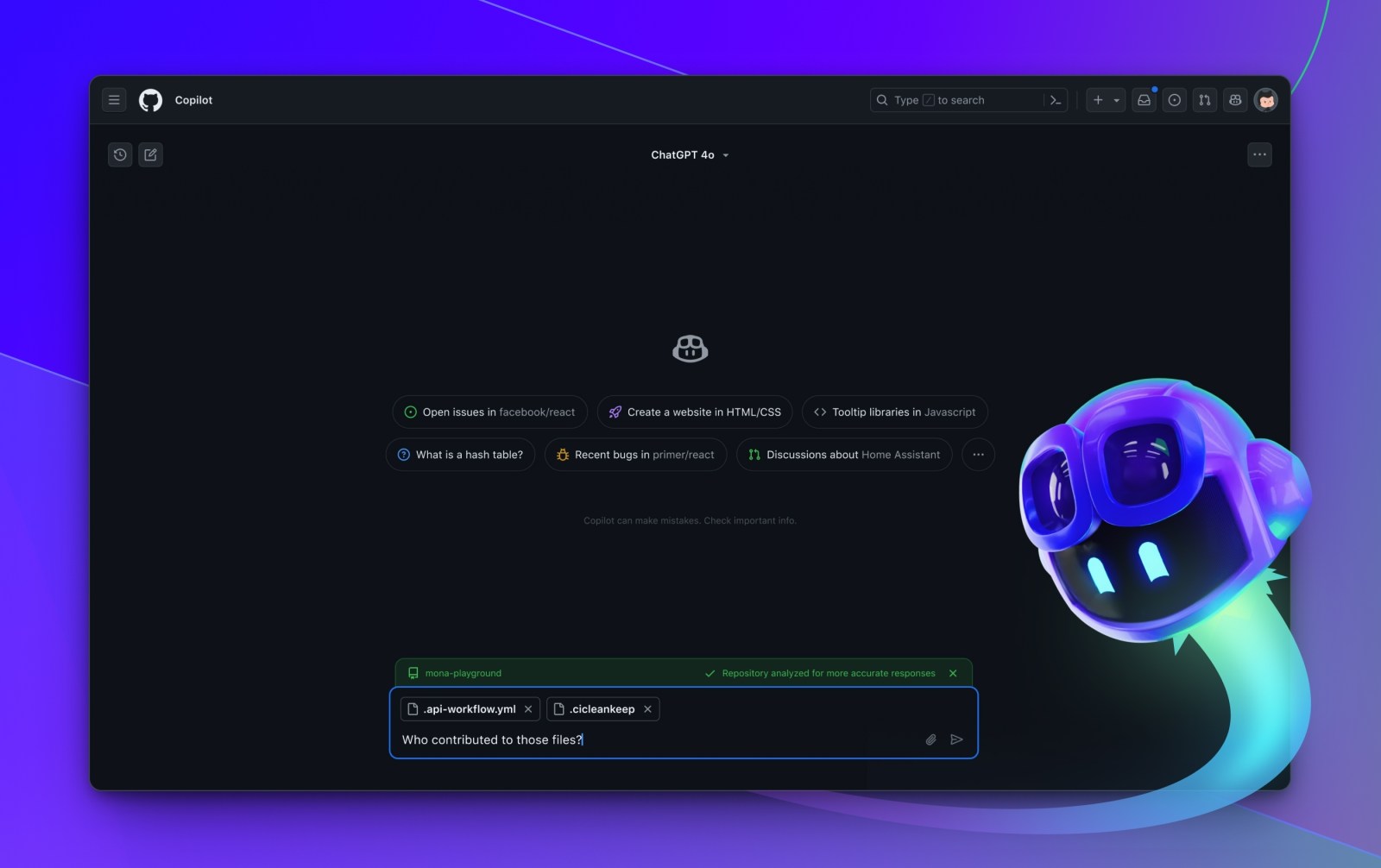 Copilot Chat on GitHub is now generally available for all users - GitHub Changelog