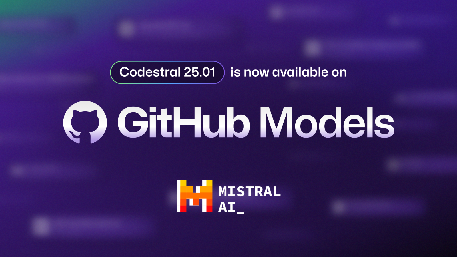 Codestral 25.01 is now available in GitHub Models (GA) - GitHub Changelog