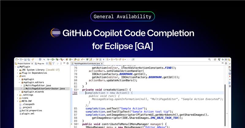 Code Completion In Github Copilot For Eclipse Is Now Generally