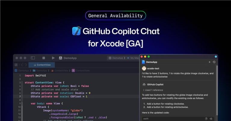 GitHub Copilot for Xcode Chat is now generally available - GitHub Changelog