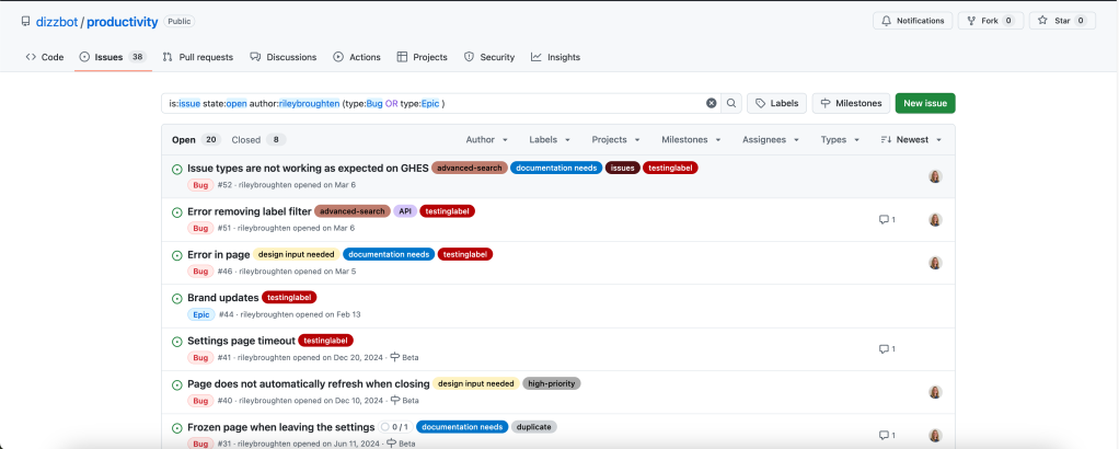Github Issues Search Now Supports Nested Queries And Boolean Operators