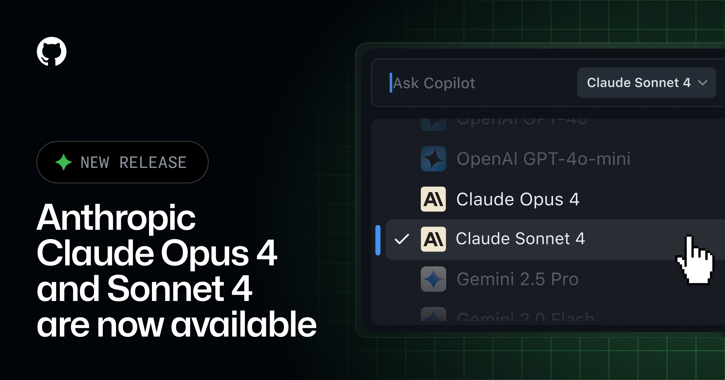 [B! github] Anthropic Claude Sonnet 4 and Claude Opus 4 are now in public preview in GitHub ...