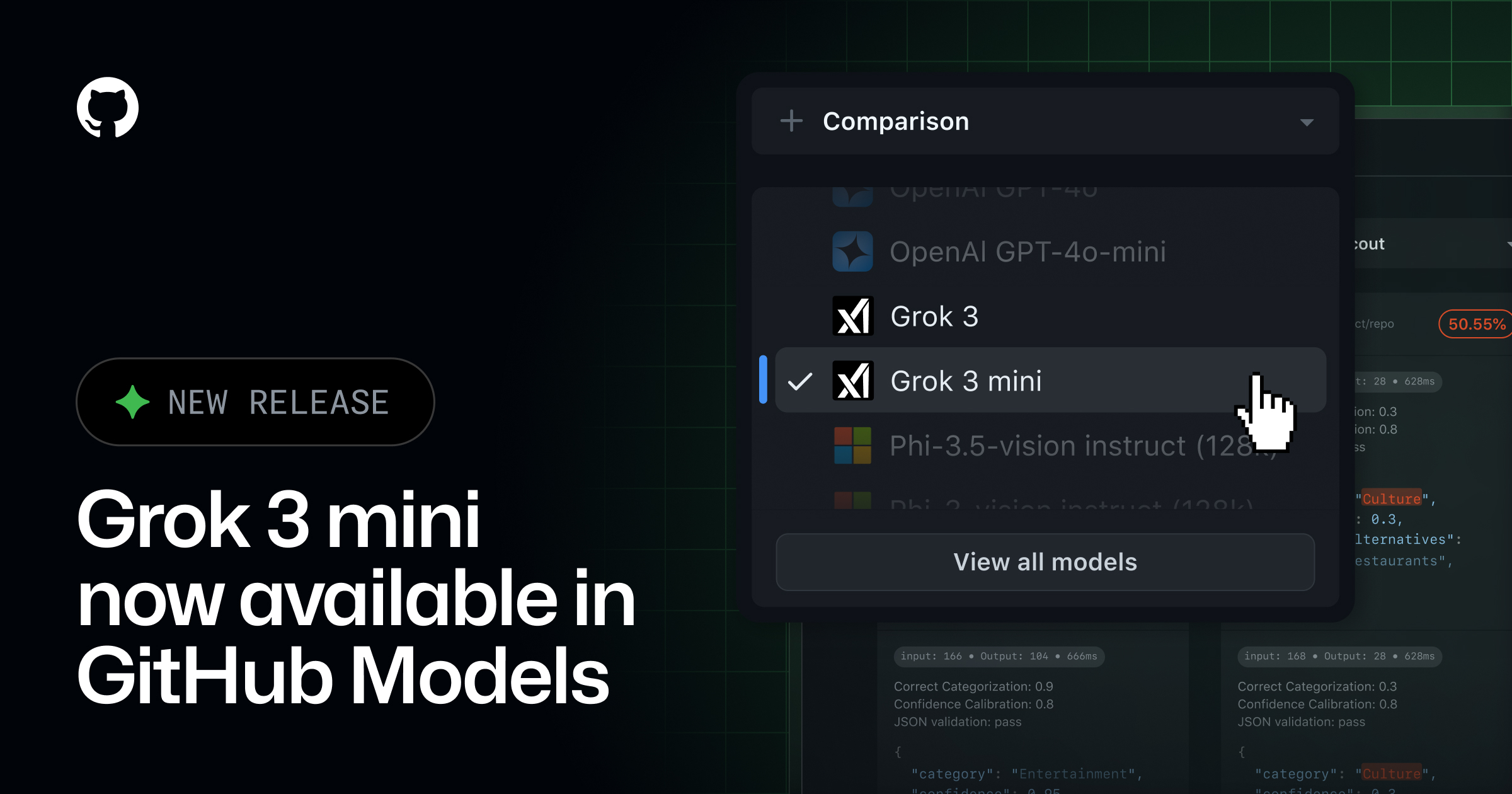 Grok 3 Mini is now available in public preview in GitHub Models - GitHub Changelog