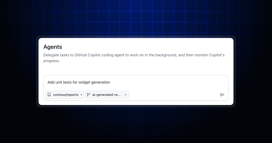 Agents page: Set the base branch for GitHub Copilot coding agent tasks ...