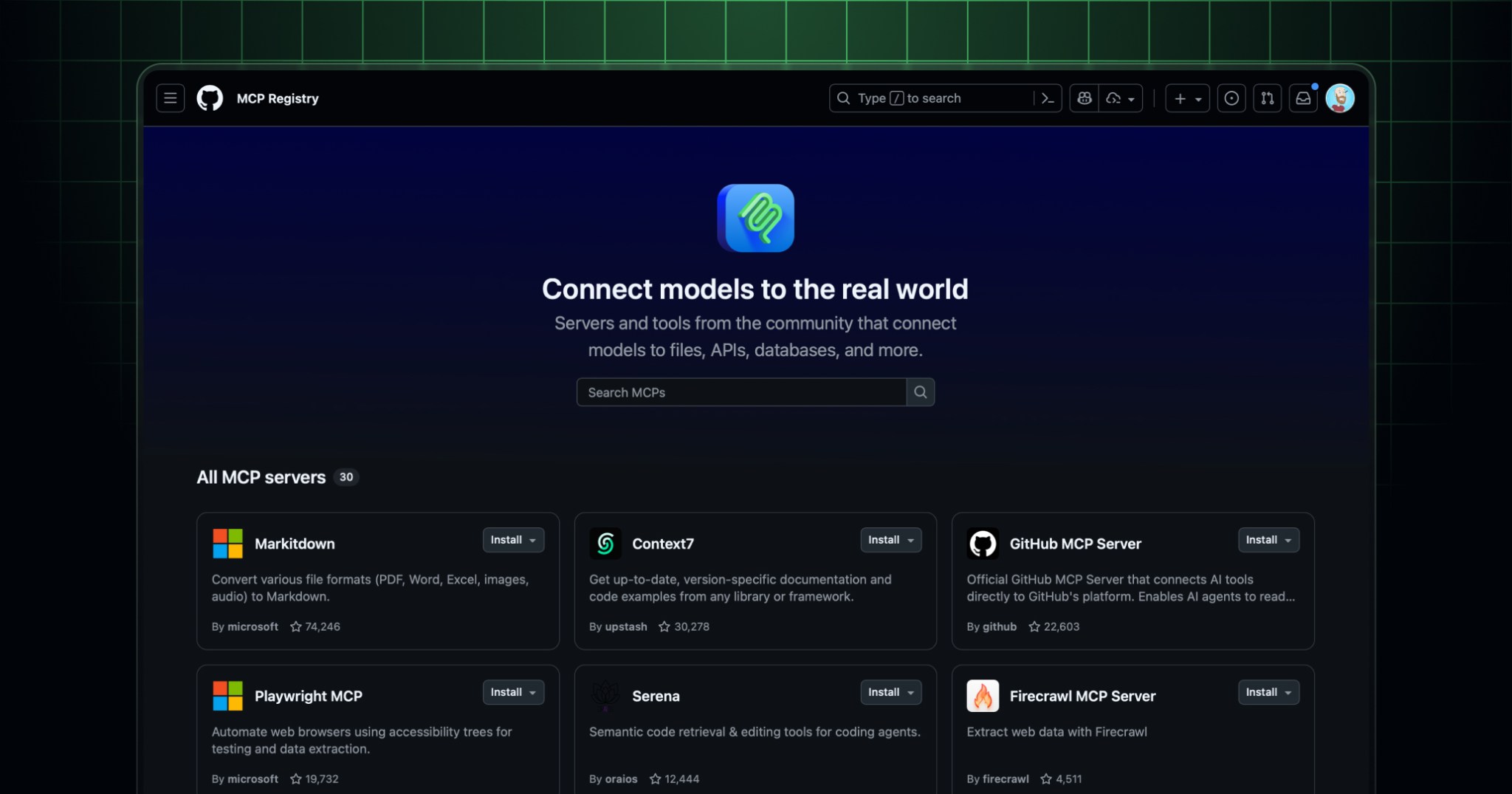 GitHub MCP Registry: The fastest way to discover AI tools - GitHub ...