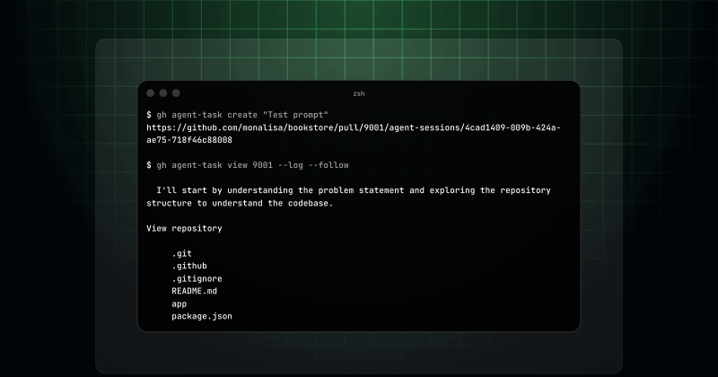 Kick off and track Copilot coding agent sessions from the GitHub CLI - GitHub Changelog