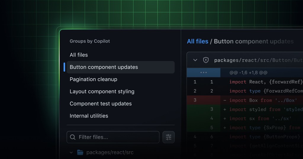 Grouping changes in a pull request with Copilot in public preview - GitHub Changelog