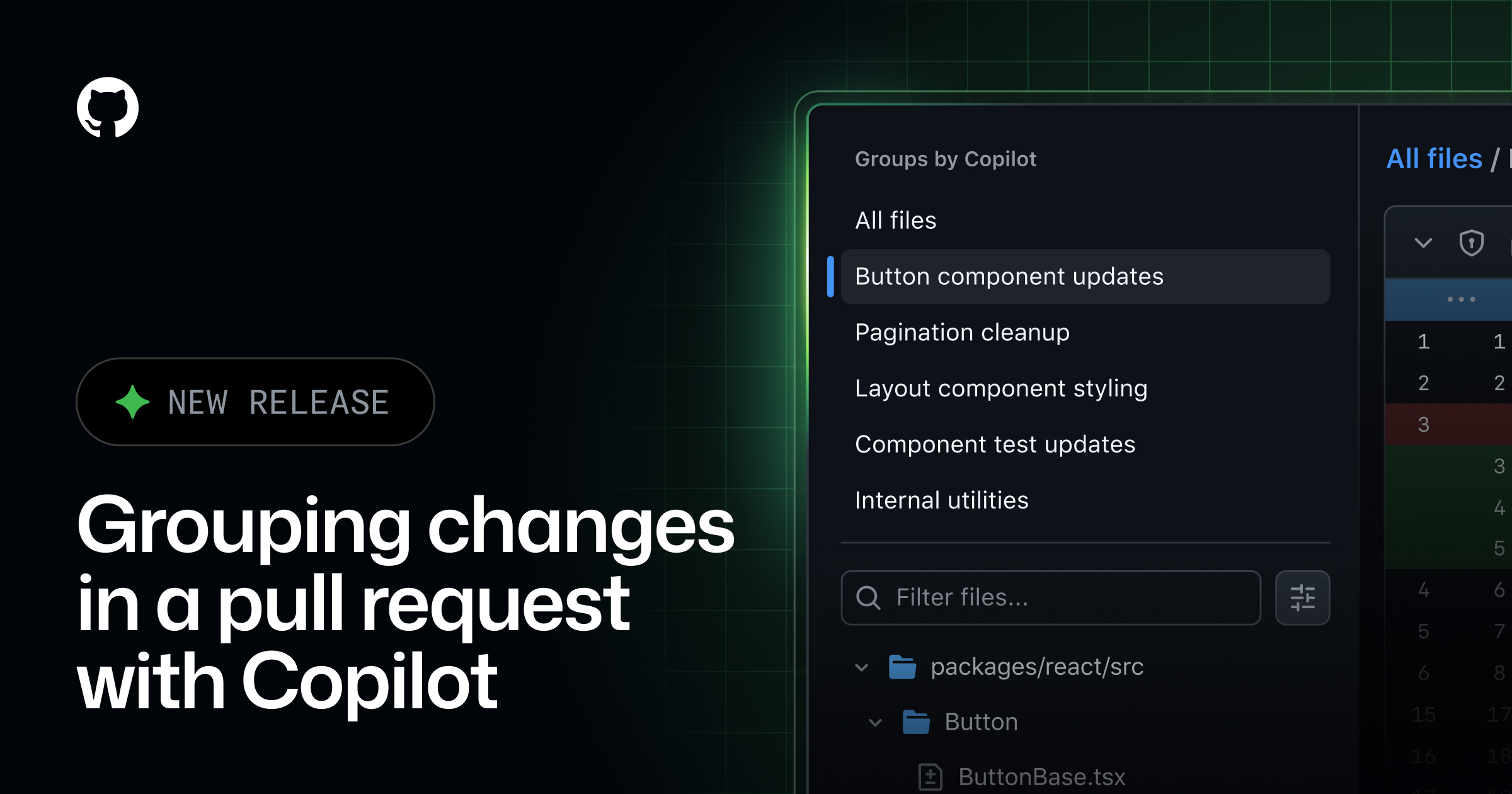 Grouping changes in a pull request with Copilot in public preview ...