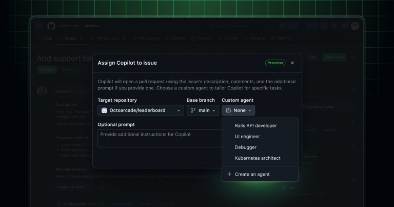 Custom agents for GitHub Copilot - GitHub Changelog