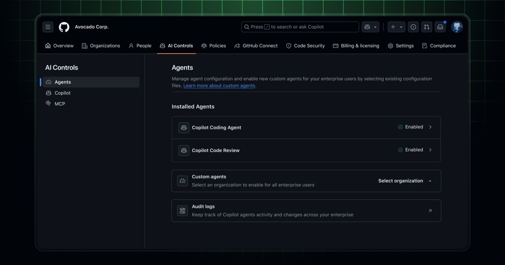 Enterprise AI controls & the agent control plane are in public preview - GitHub Changelog