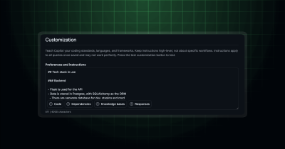 Copilot coding agent supports organization custom instructions - GitHub ...
