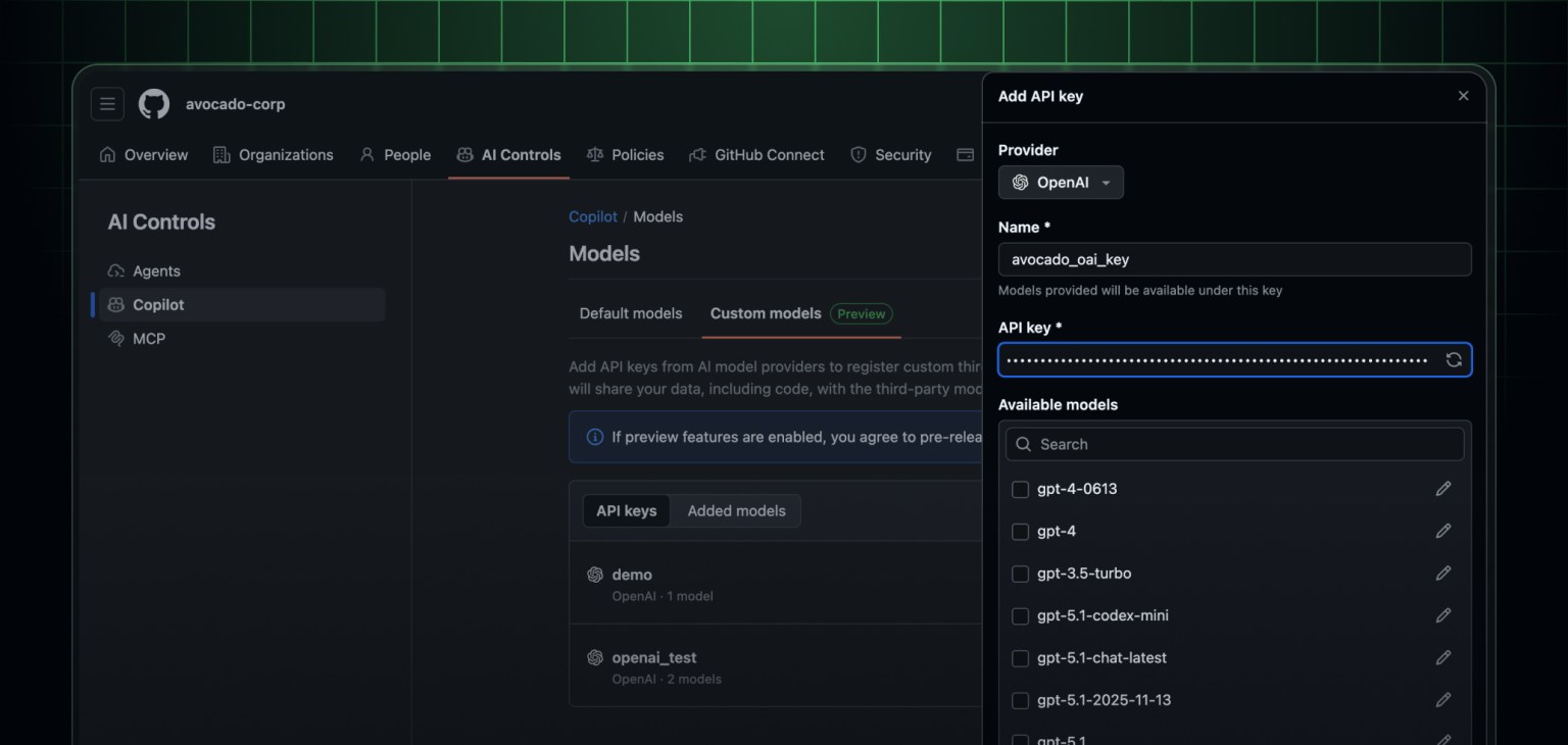 Enterprise bring your own key (BYOK) for GitHub Copilot is now in ...