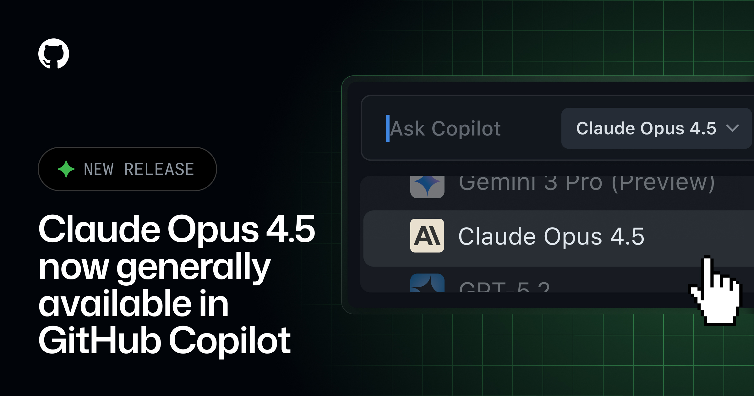 Claude Opus 4.5 is now generally available in GitHub Copilot - GitHub ...