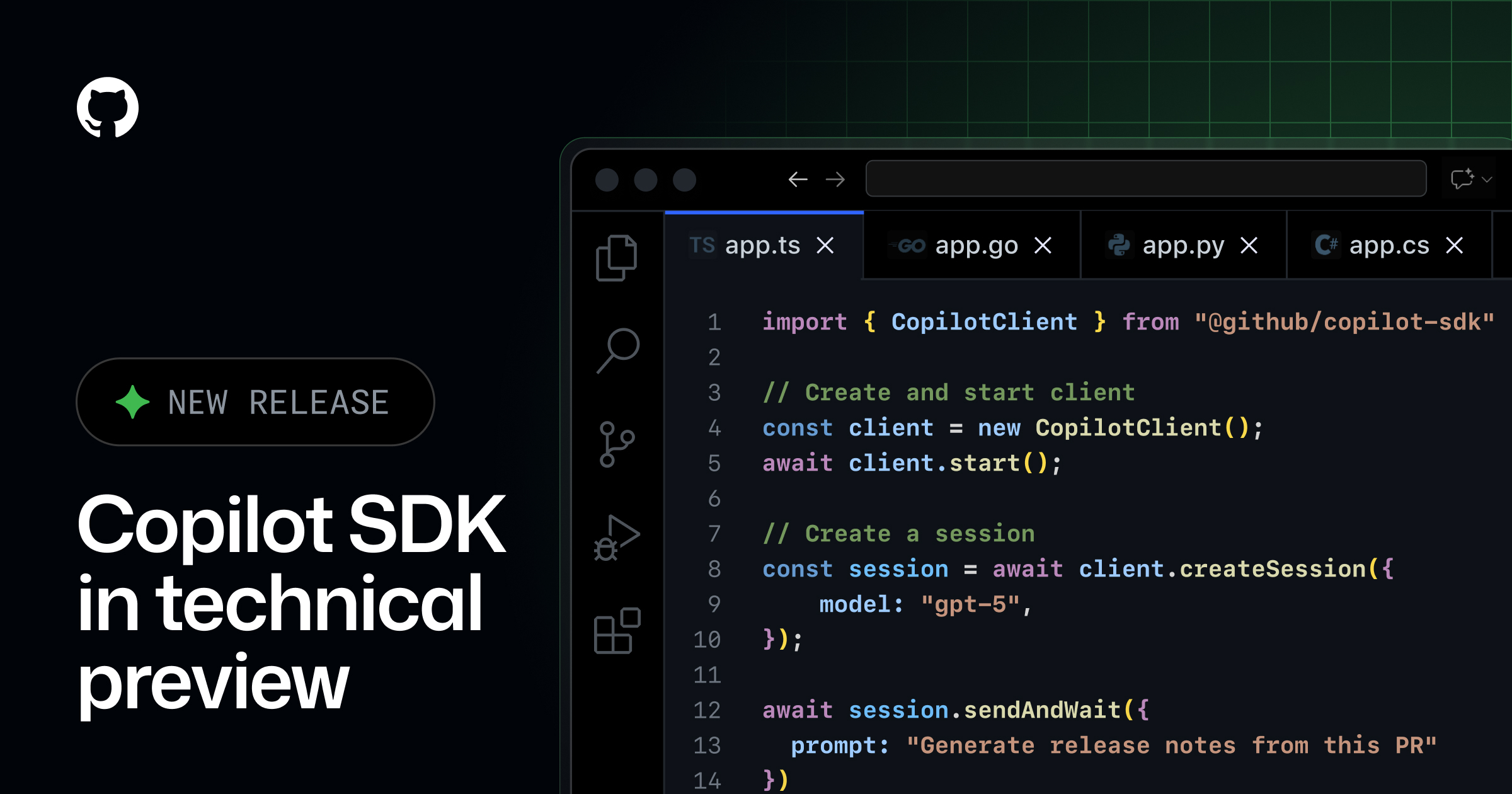 Copilot SDK in technical preview - GitHub Changelog